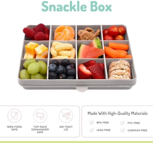 melii Snackle Box – Divided Snack Container, Food Storage for Kids ...